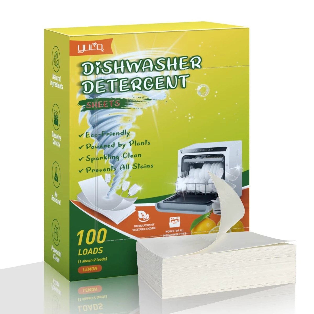 DishDazzle Eco Dishwasher Sheets | Biodegradable Cleaning | Best Ideas UK